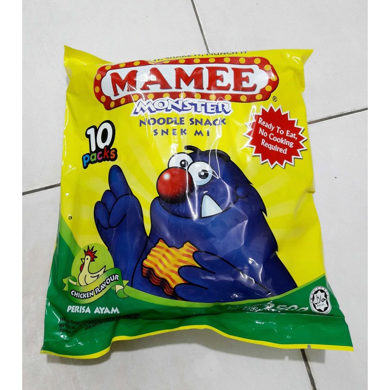 Jual Mamee Monster Rasa Ayam Pack Isi 10 Bungkus. Noodle Snack | Shopee ...