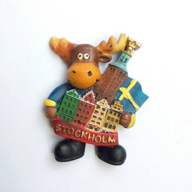 Jual Souvenir magnet kulkas Stockholm oleh oleh Sweden negara Swedia ...