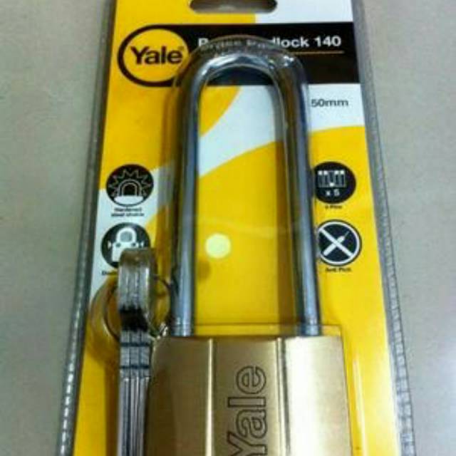 Jual Gembok Yale Original V140-50 Long shackle | Shopee Indonesia