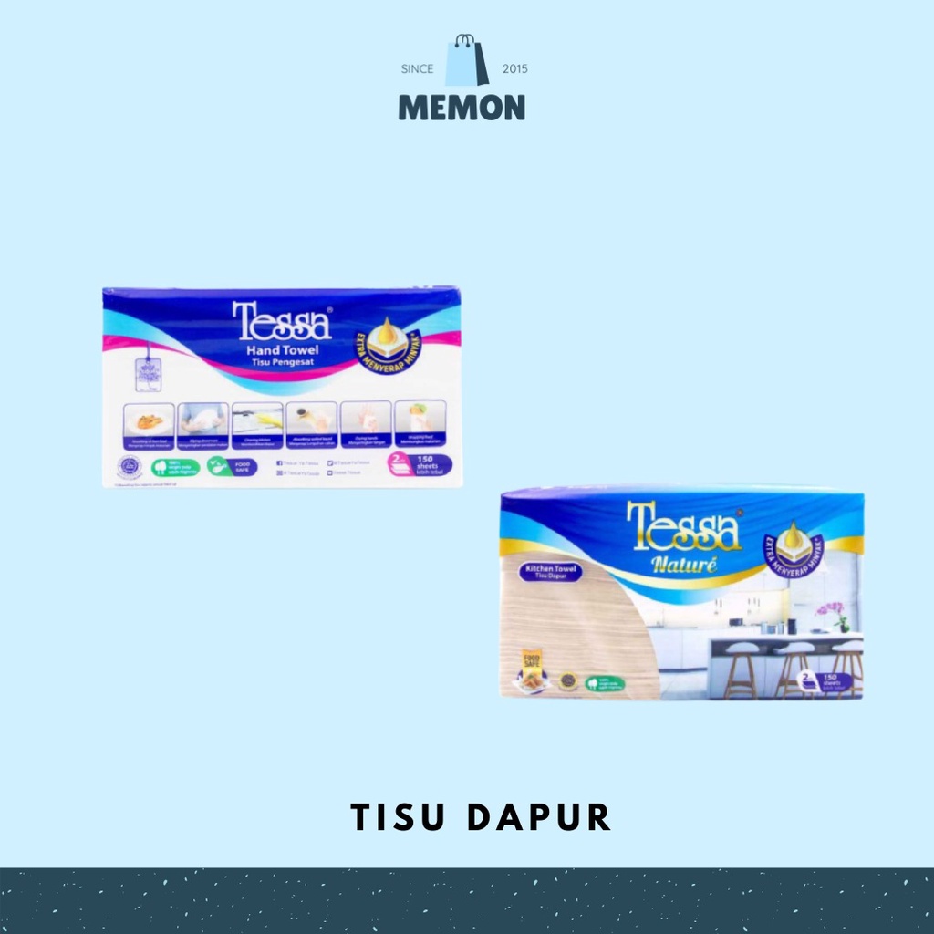 Jual TESSA Tissue Dapur Kitchen Towel Tisu Dapur NATURE 150s Lebih ...