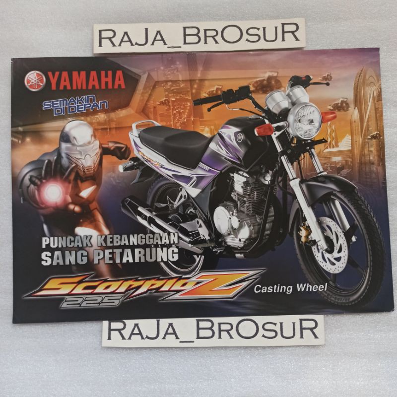 Jual Poster brosur katalog flyer jadul lawas Yamaha Scorpio Z 225 2007 | Shopee Indonesia
