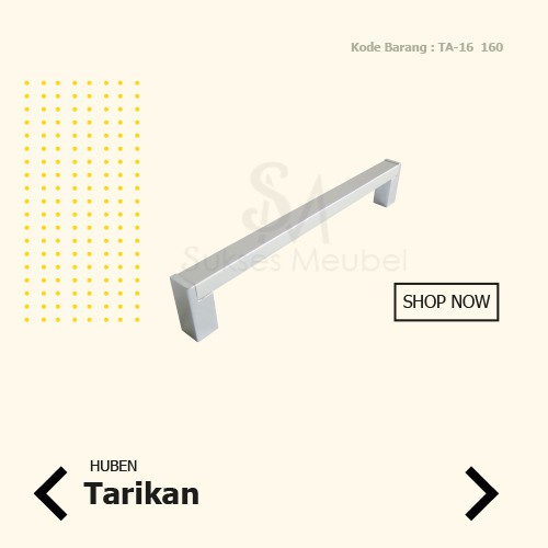 Jual TA 16 - 160 HANDLE HUBEN / TARIKAN LACI LEMARI ALUMINIUM HUBEN ...