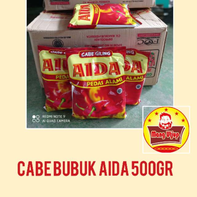 Jual CABAI GILING / CABAI BUBUK MERK AIDA 500GR | Shopee Indonesia