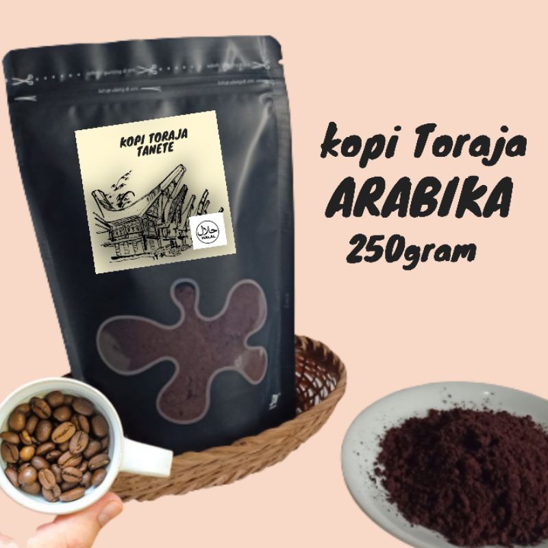 Jual KOPI ARABIKA TORAJA ORIGINAL 250Gram (BUBUK dan BIJI) | Shopee ...