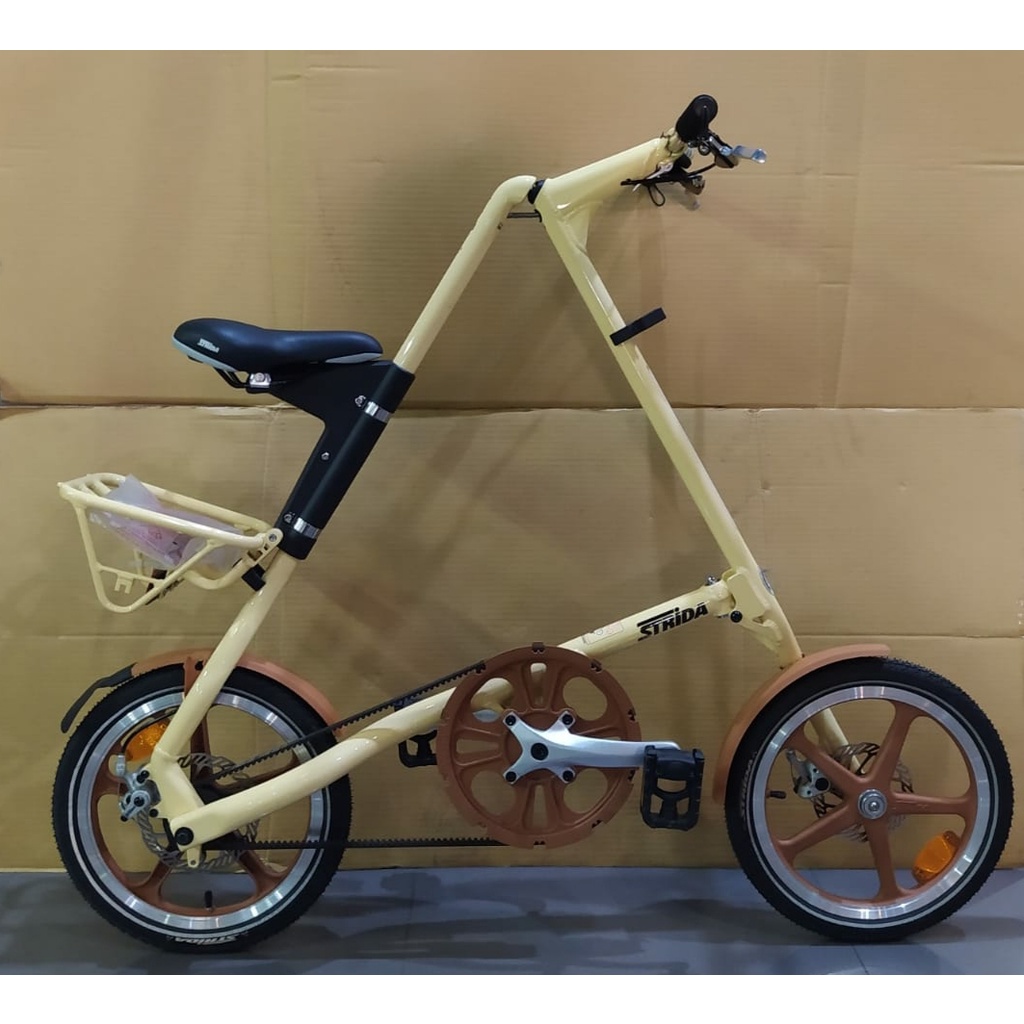 Jual Sepeda Lipat Folding Bike Strida LT Cream 16inch Alloy Taiwan ...