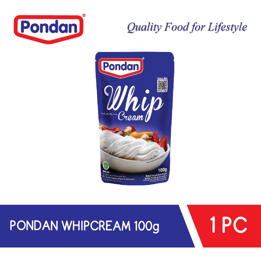 Jual Pondan Whip Cream 100g | Shopee Indonesia