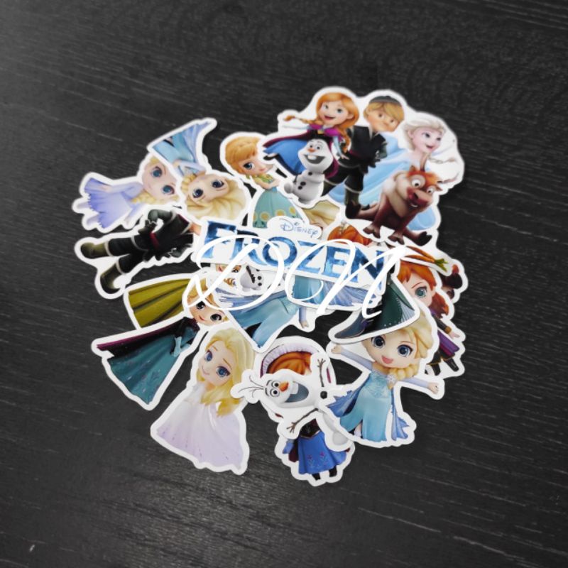 Jual Stiker kertas karakter frozen 17pcs sticker accesoris film frozen ...