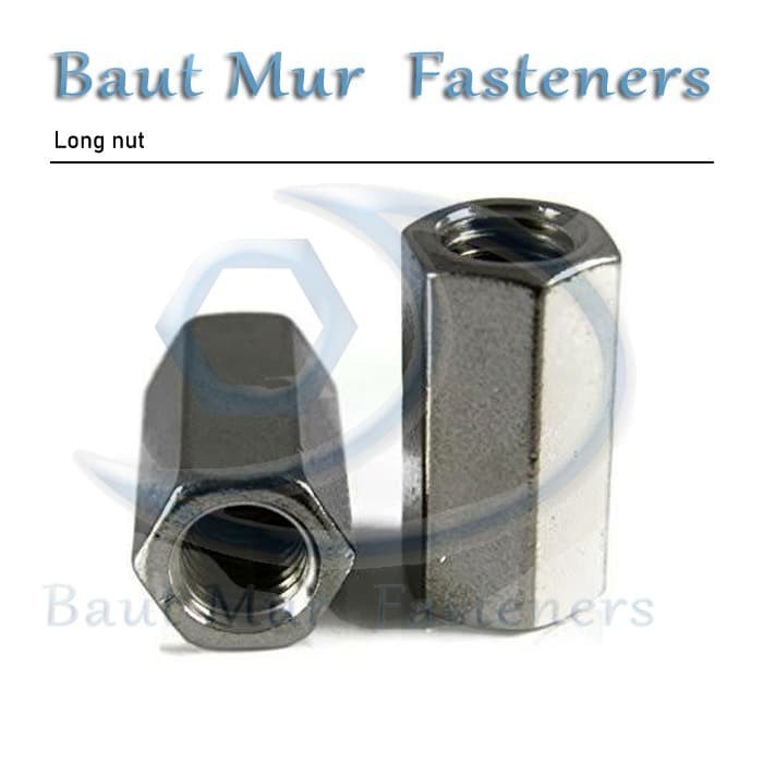 Jual Long Nut M8 stainlesss ss304 sus304 | Shopee Indonesia