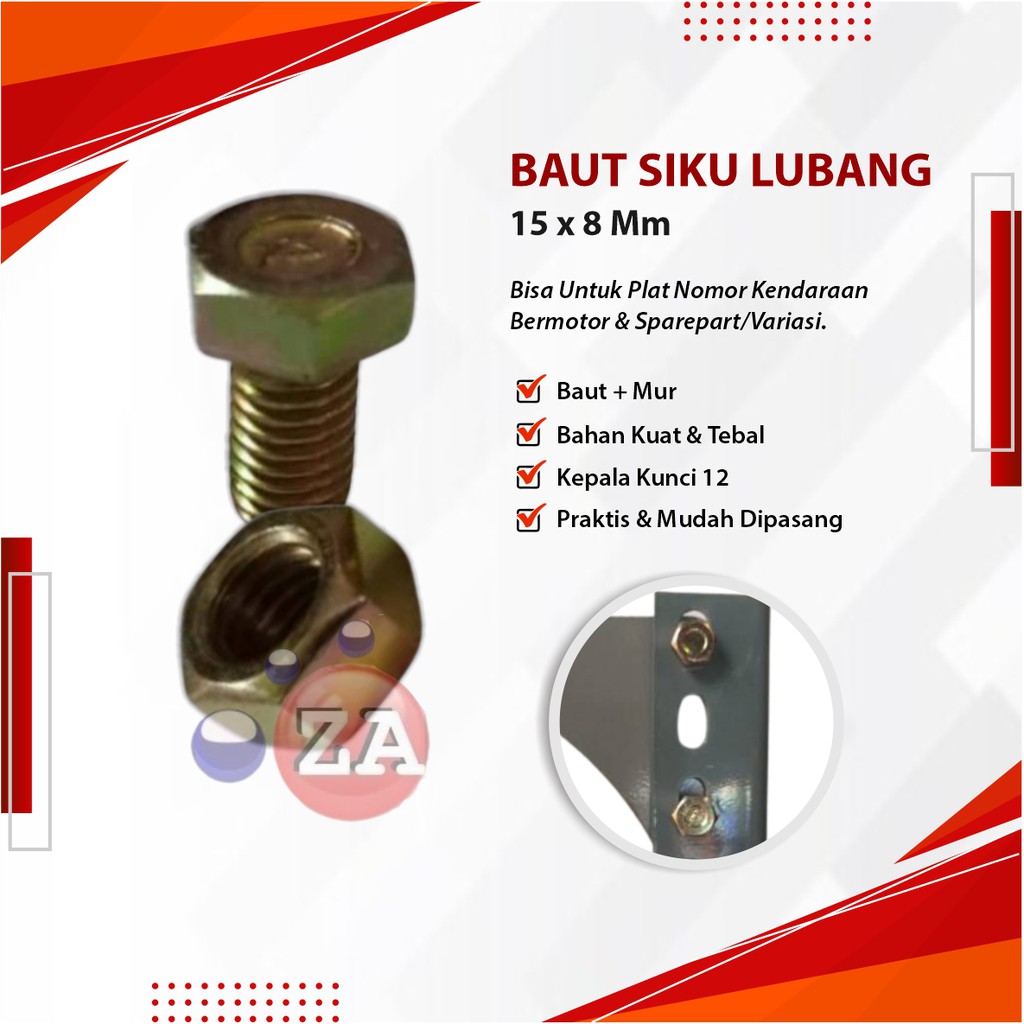 Jual Baut Siku Lubang Rak Besi Siku Kuning | Shopee Indonesia