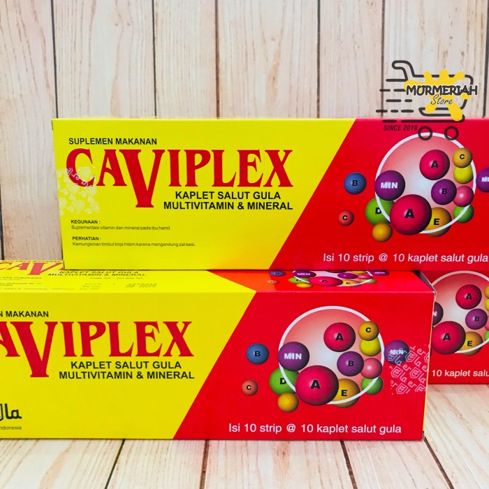 Jual Caviplex Box 100 kaplet - Multivitamin dan Mineral | Shopee Indonesia