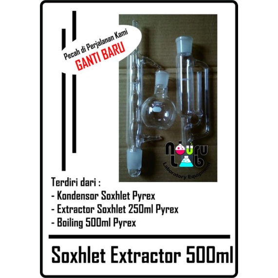 Jual Soxhlet Extractor 500ml Merk Pyrex | Shopee Indonesia