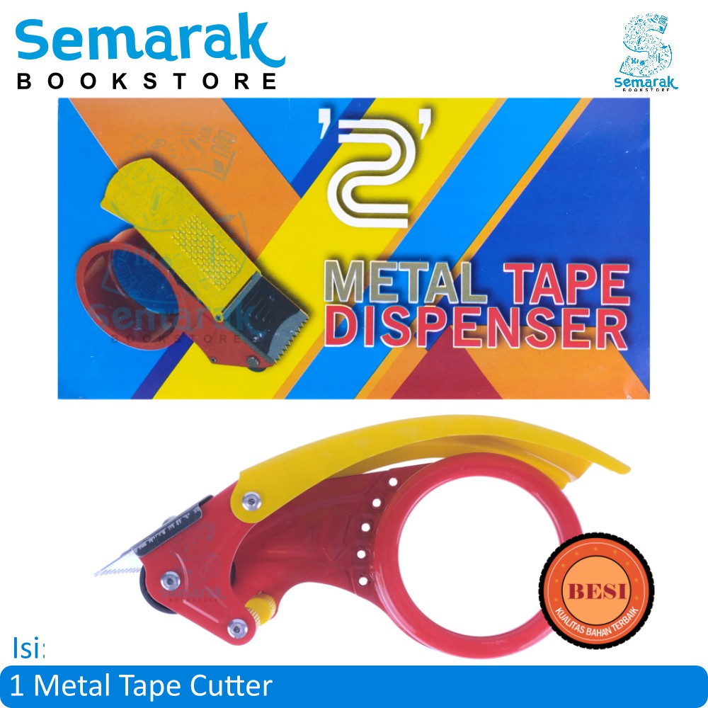 Jual Metal Tape Cutter Pemotong Lakban Perekat Micro Star 2 MS 569 50 ...