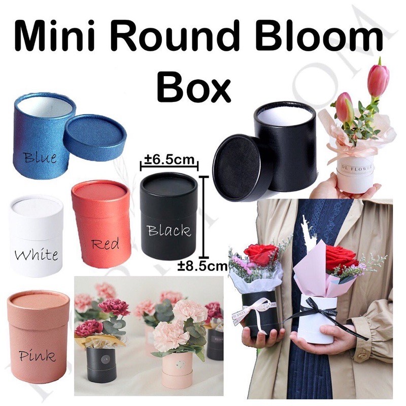 Jual Box tabung mini round bloom box | Shopee Indonesia