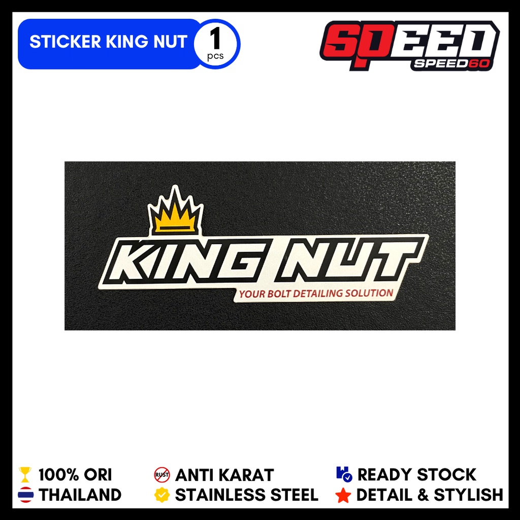 Jual Sticker Logo King Nut | Sticker Tempel Motor Helm Koper Laptop ...