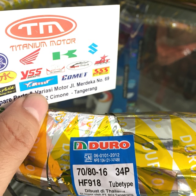 Jual Ban Duro 70/80-16 Thailand | Shopee Indonesia