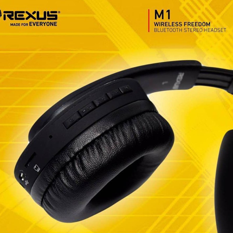 Jual Rexus M1 | WIRELESS BLUETOOTH HEADSET | FOLDABLE | Shopee Indonesia