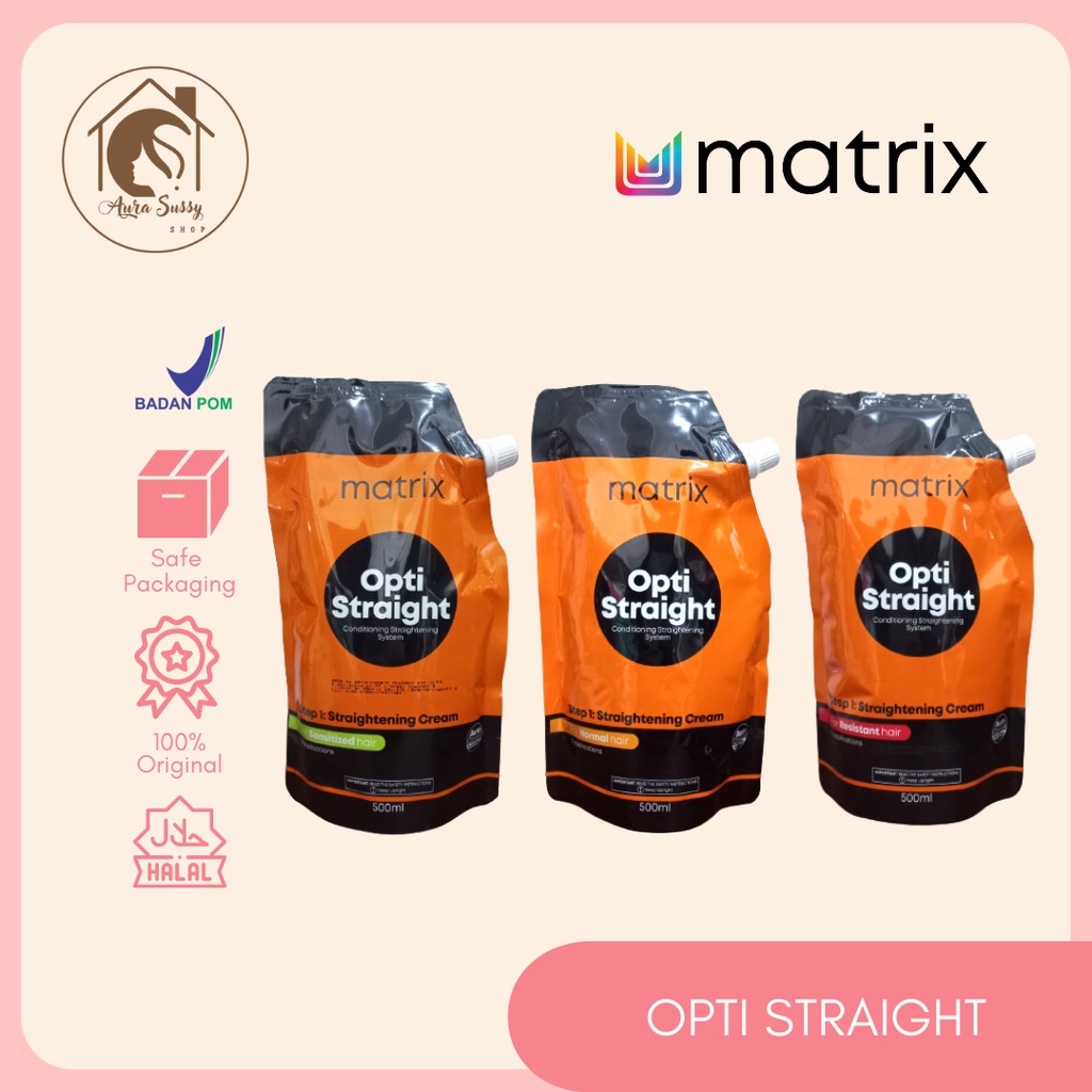 Jual MATRIX OPTISTRAIGHT Pelurus Rambut Step 1 kemasan 500 ml | Shopee ...