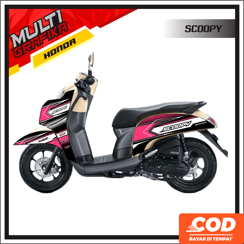 Jual Stiker SCOOPY F1 Sticker Stripping Motor scopy Prestige Stylish ...