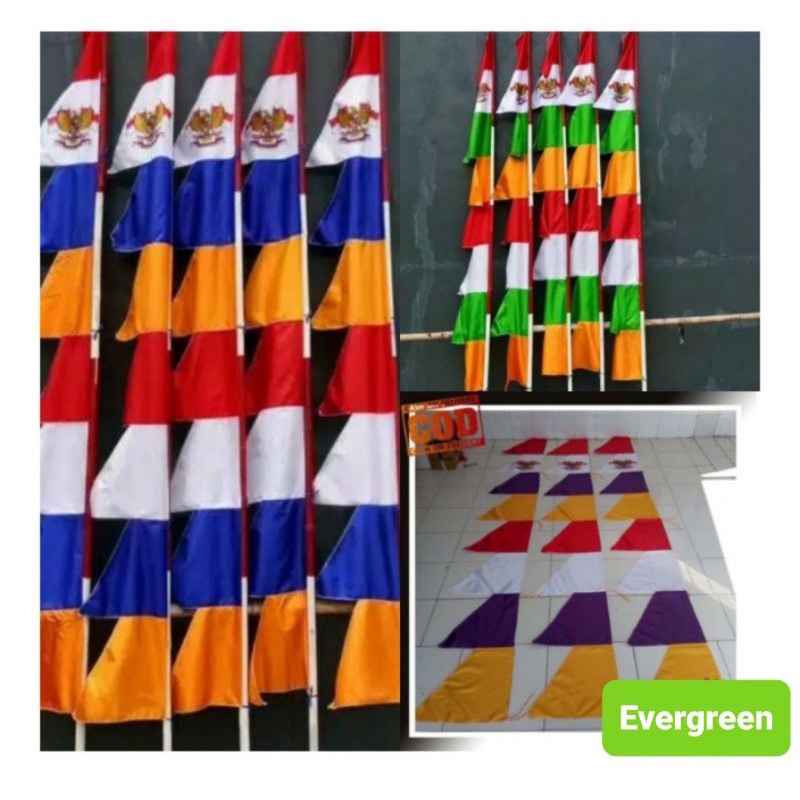 Jual Bendera Umbul Umbul Warna Warni Merah Putih Garuda HUT RI Kemerdekaan | Shopee Indonesia