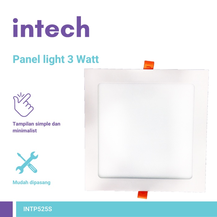 Jual Intech Lampu Plafon Downlight Panel LED 3 Watt | Shopee Indonesia