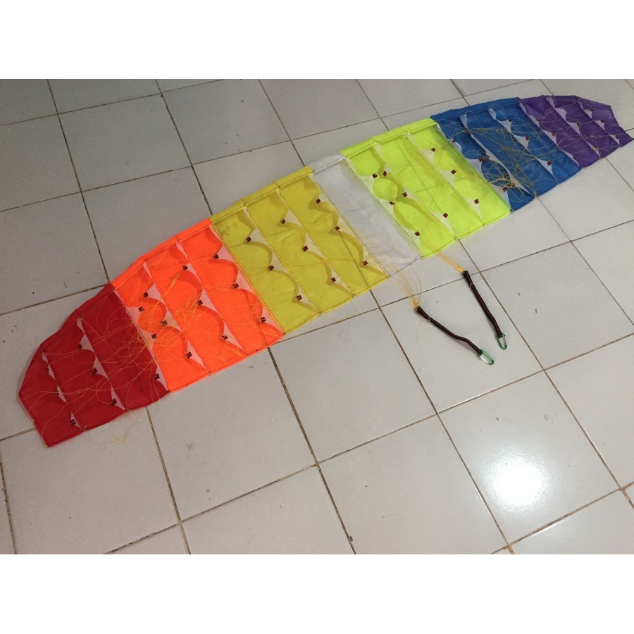 Jual Ready Parasut Rc Paramotor Paralayang Only ws 2 meter includ tali ...