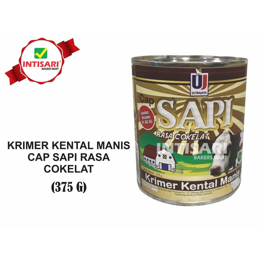 Jual KRIMER KENTAL MANIS CAP SAPI COKELAT 375 G | Shopee Indonesia