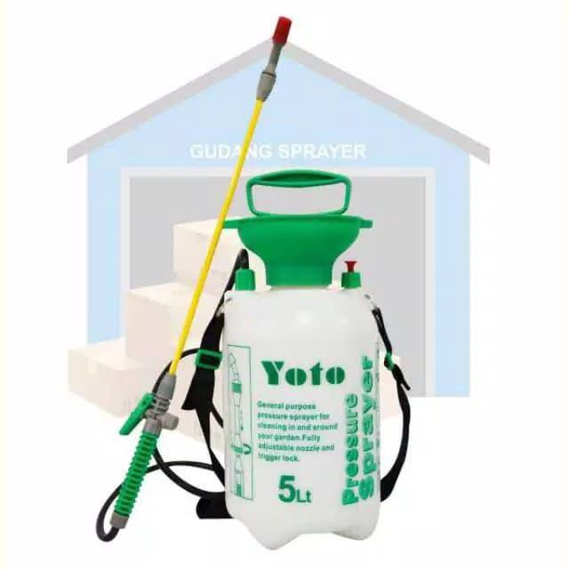 Jual Alat Semprot Hama. Pressure Sprayer / Alat Semprot Tanaman Yoto 5L ...