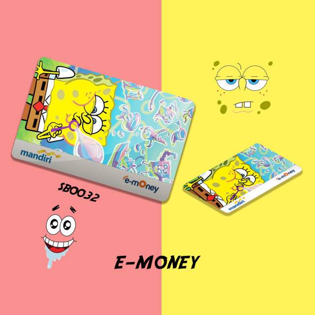 Jual E MONEY CUSTOM /EMONEY CARD CUSTOM/DESAIN SUKA/SPONGEBOB | Shopee ...
