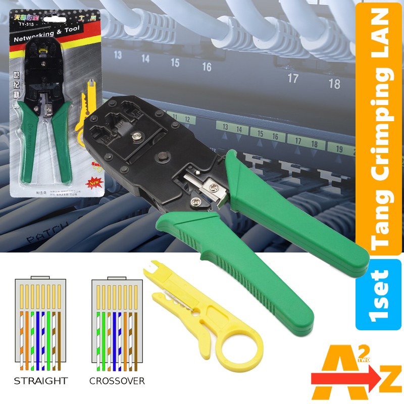 Jual Tang Krimping Crimping Tools RJ45 RJ 45 RJ11 Tang Crimping LAN ...