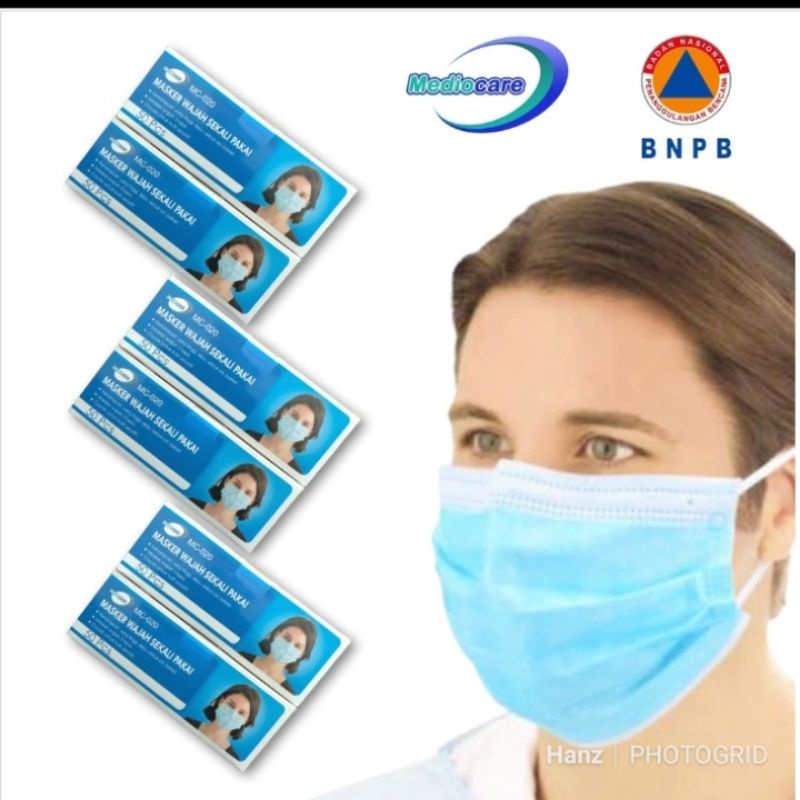 Jual Mediocare Disposible Masker (Masker Sekali Pakai) | Shopee Indonesia