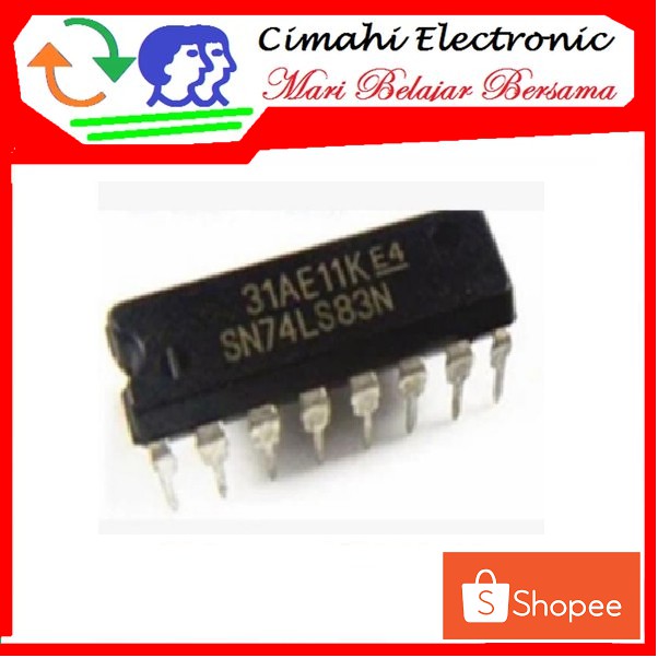 Jual IC 74LS83 4-bit binary full adder | Shopee Indonesia