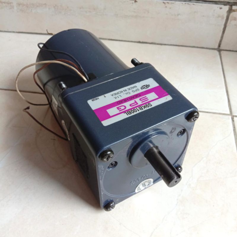 Jual AC Motor Gearbox 220V 40W Ratio 1vs100 | Shopee Indonesia