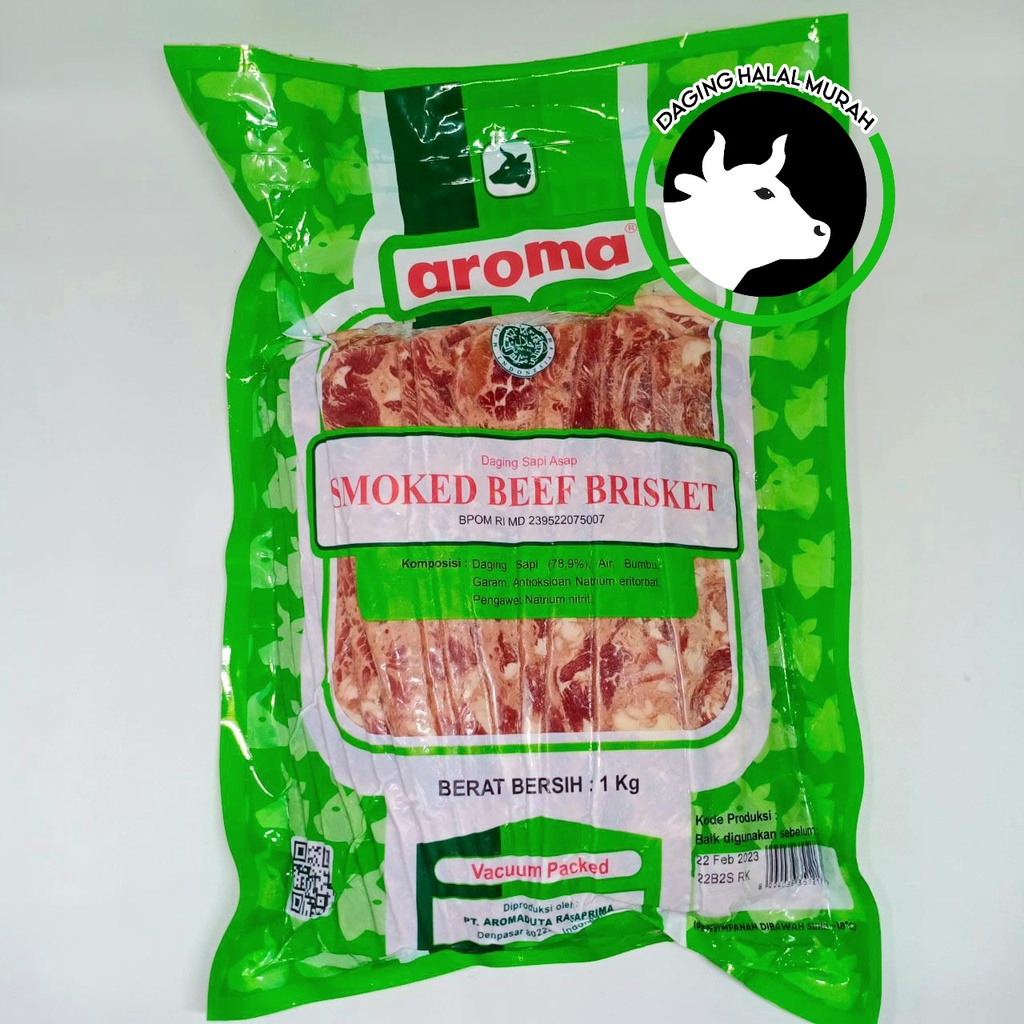 Jual Smoked Beef Bacon Aroma @1kg | Shopee Indonesia