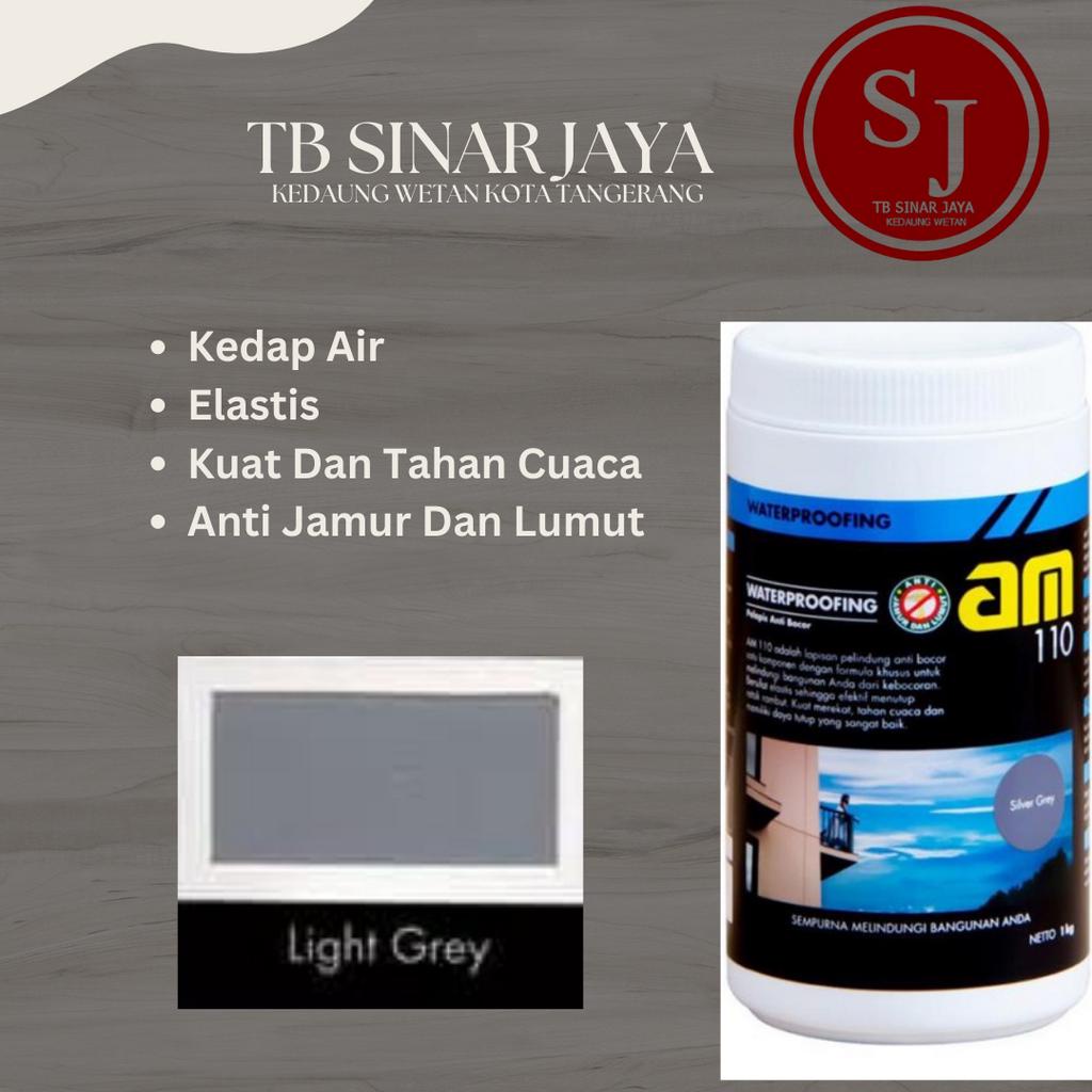 Jual AM 110 WATERPROOFING CAT PELAPIS ANTI BOCOR / KEDAP 1KG - LIGHT ...
