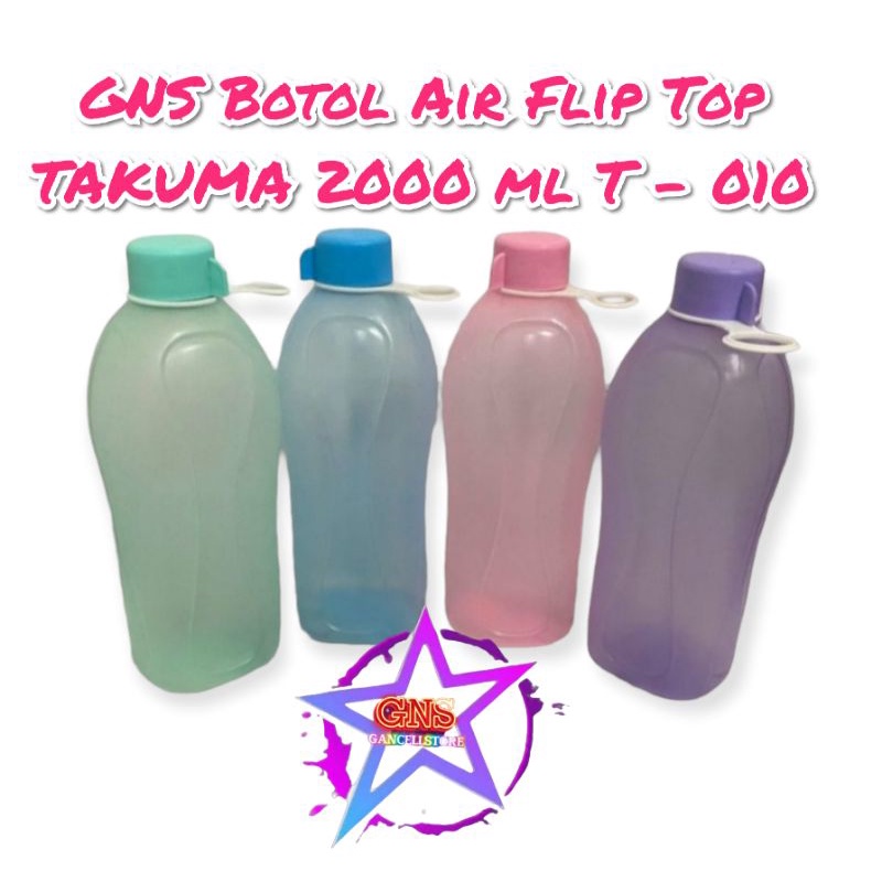 Jual GNS Botol Air Minum 2000 ml Flip Top Takuma T - 010 / Botol Air ...