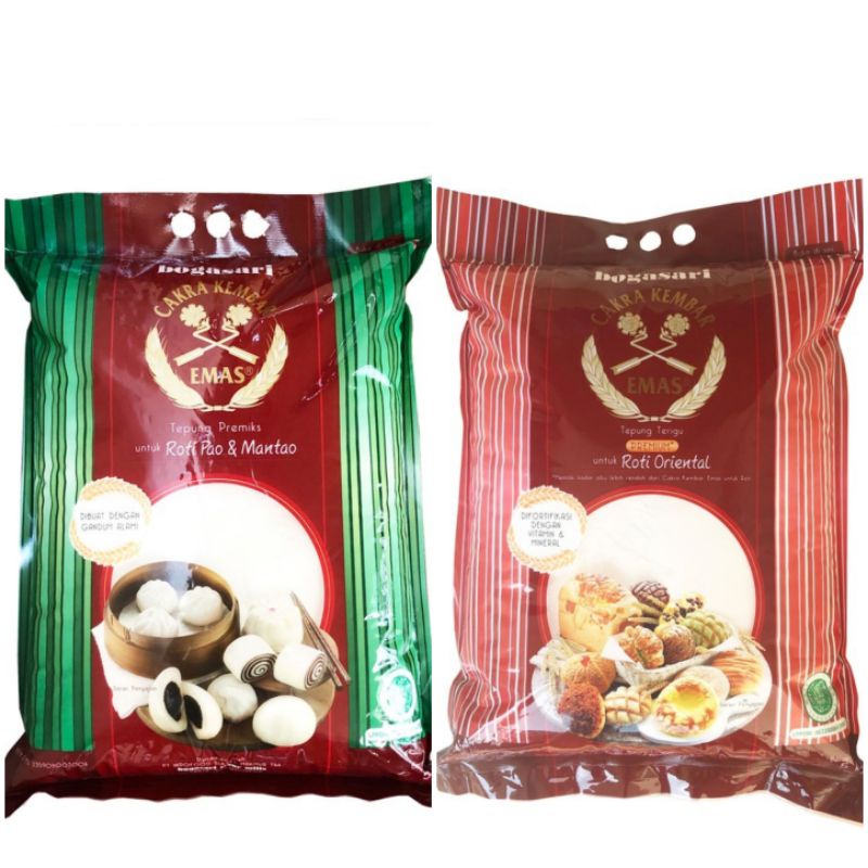 Jual TEPUNG CAKRA KEMBAR EMAS ROTI ORIENTAL DAN PAO MANTAO BOGASARI 5kg ...