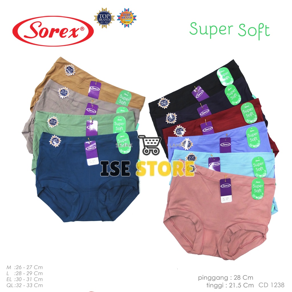 Jual Sorex CD 1238 Celana Dalam Wanita Super Soft (Adem Dipakai) | Shopee Indonesia