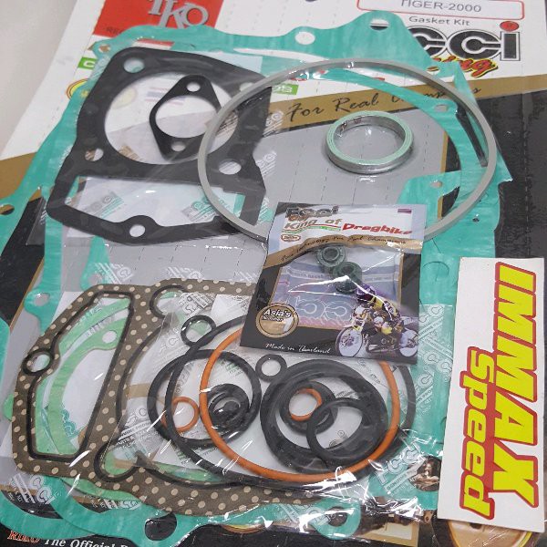 Jual Paking Honda Tiger 2000 GL200 CB200 Full Set Gasket Riko Fullset Fulset Head Blok Bak ...