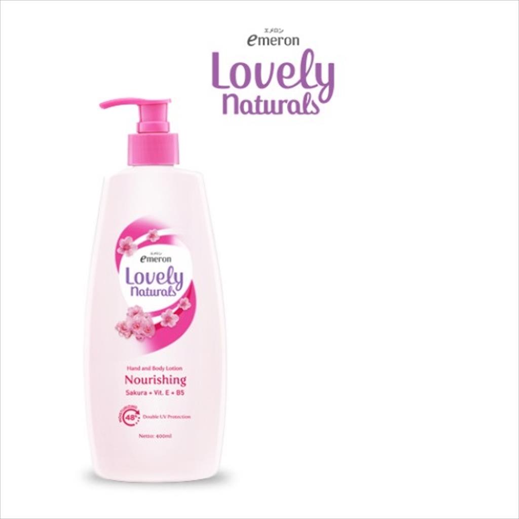 Jual Emeron Lovely Naturals Body Lotion Nourishing Sakura 400 ml ...