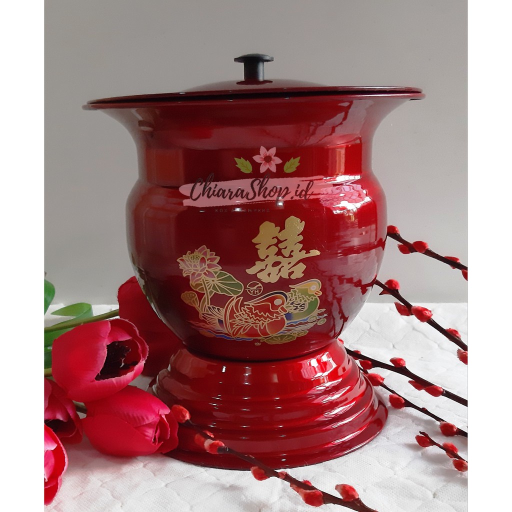 Jual Pispot Sangjit / Pispot Seng Merah / Pispot Kaleng / Pispot Shuang ...