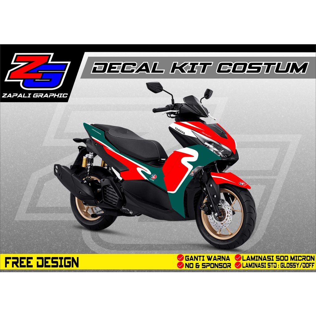 Jual Decal Aerox new conected CALTEX ( limited Edition ) 155 new Full ...