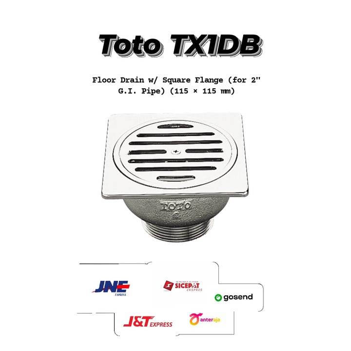 Jual Floor Drain TOTO TX1DB / Saringan Lantai Kamar Mandi TOTO TX1DB Anti Tikus | Shopee Indonesia
