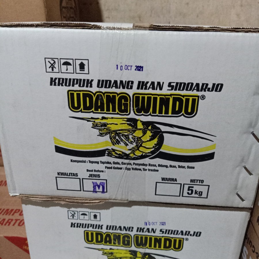 Jual Kerupuk Udang Ikan Sidoarjo Cap Udang Windu 5kg Jenis M Mede