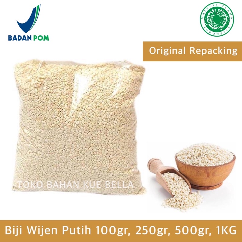 Jual BIJI WIJEN PUTIH 100gr / 250gr / 500gr (REPACK) Premium White ...
