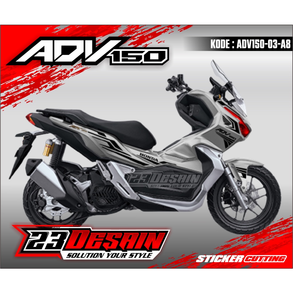 Jual ADV Striping Cutting ADV 150 - STIKER CUTTING MOTOR HONDA ADV 150 ...