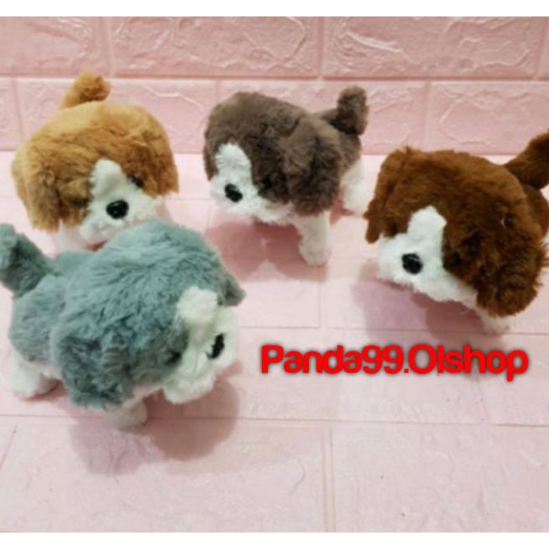 Jual Mainan Boneka Anjing Lucu Bisa Berjalan Dan Menyalak Gerak Tenaga ...