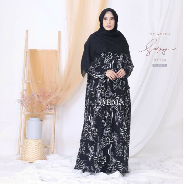 Jual SAFAYA DREES by AMIMA (ready stok!!) | Shopee Indonesia