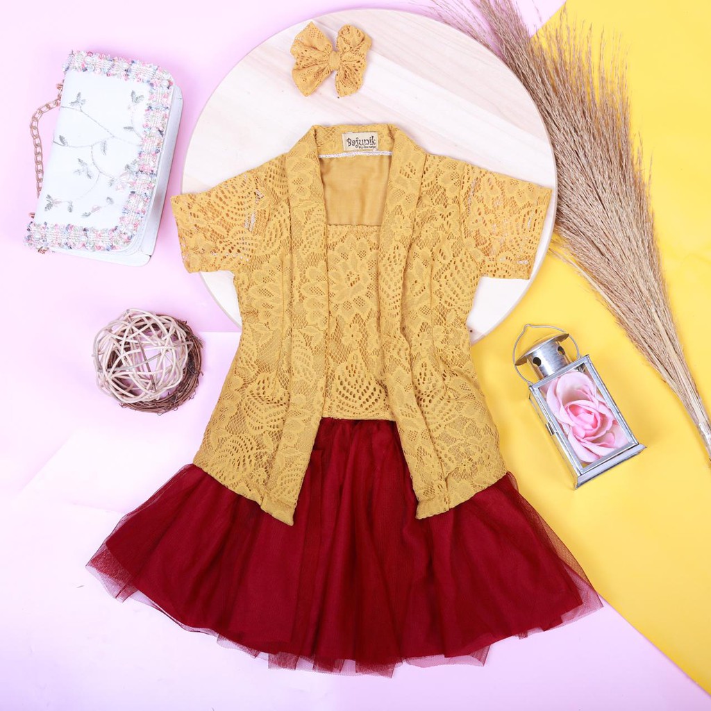 Jual Baju Anak Unik Bajunik Kebaya Model Tutu Modern Umur 5-7 Th Warna ...
