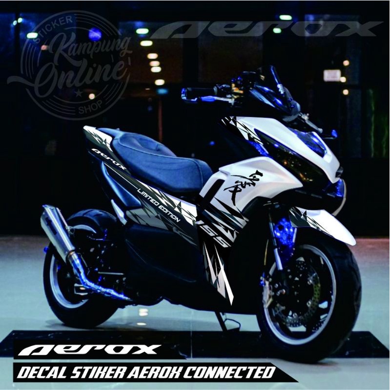 Jual Stiker Decal Aerox New connected Stiker Striping Variasi Full Body ...
