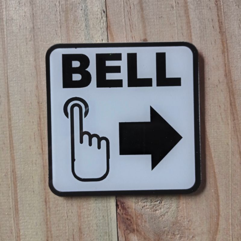 Jual PAPAN ACRYLIC TULISAN BELL PAPAN AKRILIK BEL TANDA BELL BEL RUMAH ...
